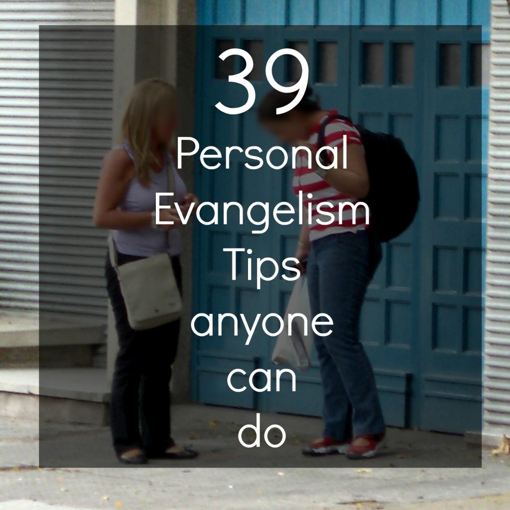 39 Days of Personal Evangelism--Tweetable List